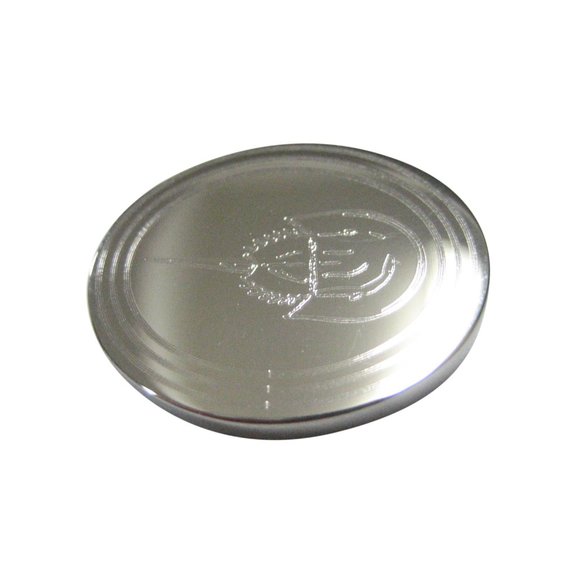 Kiola Designs | Other | Silver Toned Oval Etched Horseshoe Crab Magnet ...